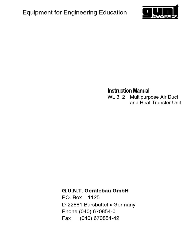 Multi-Purpose Air Duct Unit Guide | PDF | Heat | Heat Transfer