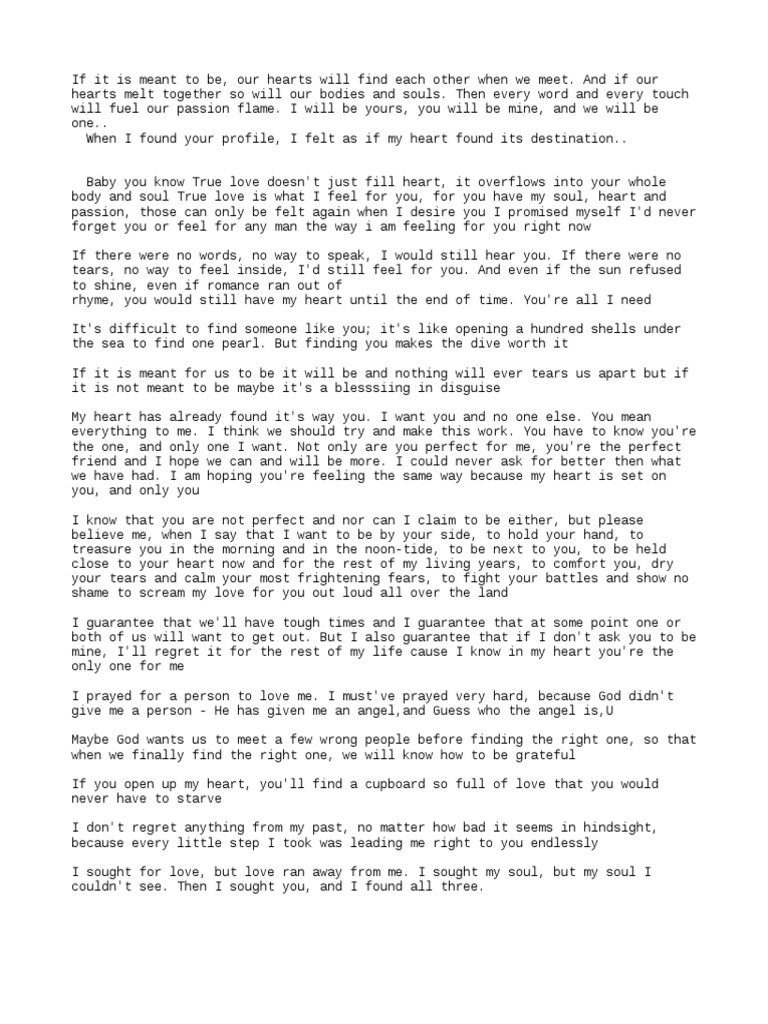 Hot Text | PDF | Love