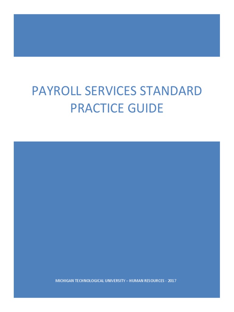 Payroll Guidelines | PDF | Payroll | Overtime