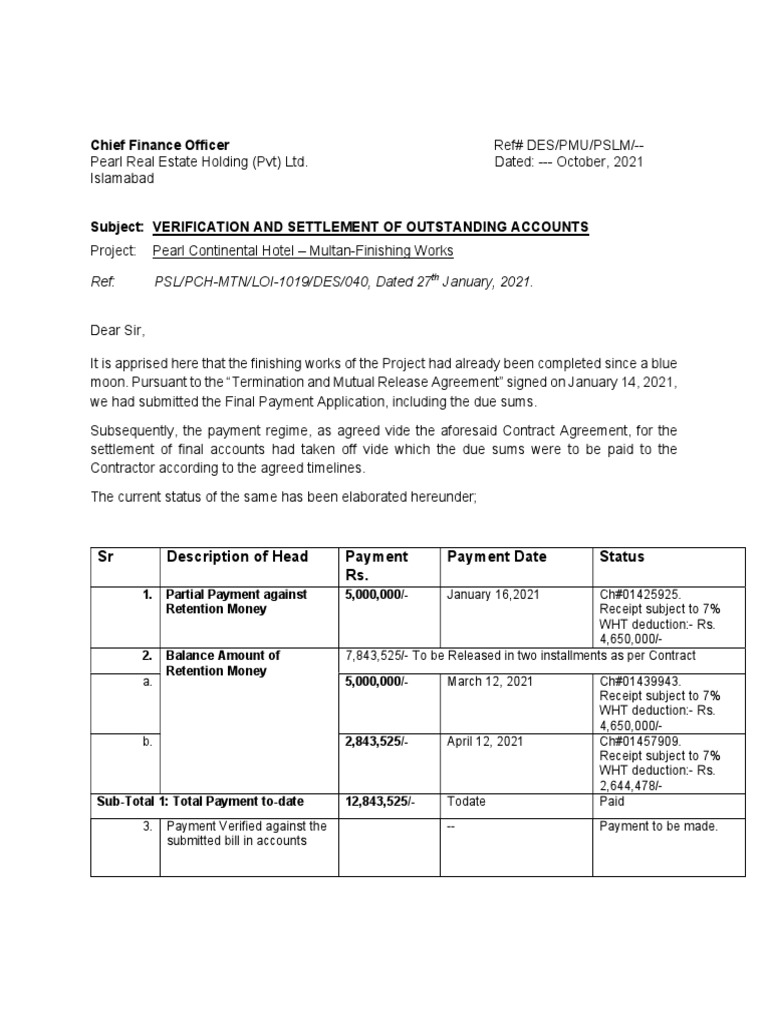 PC Multan Letter | PDF | Business | Business Law