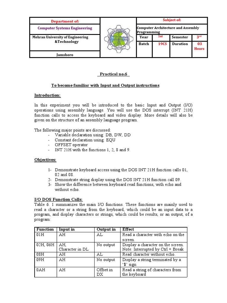 Practical Lab 6 | PDF | String (Computer Science) | Input/Output