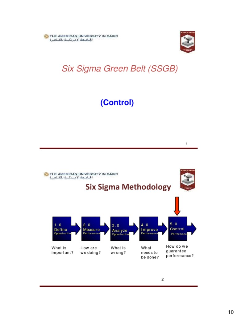 Control Phase | PDF | Audit | Six Sigma