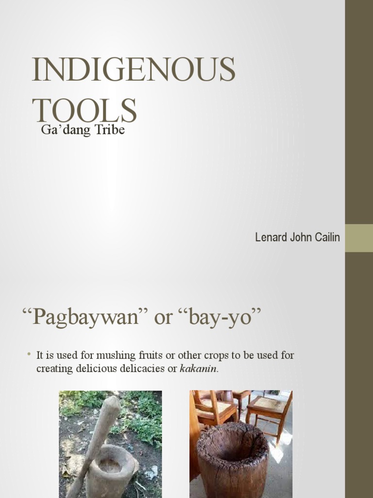 INDIGENOUS TOOLS by Lenard John Cailin | PDF | Cooking, Food & Wine