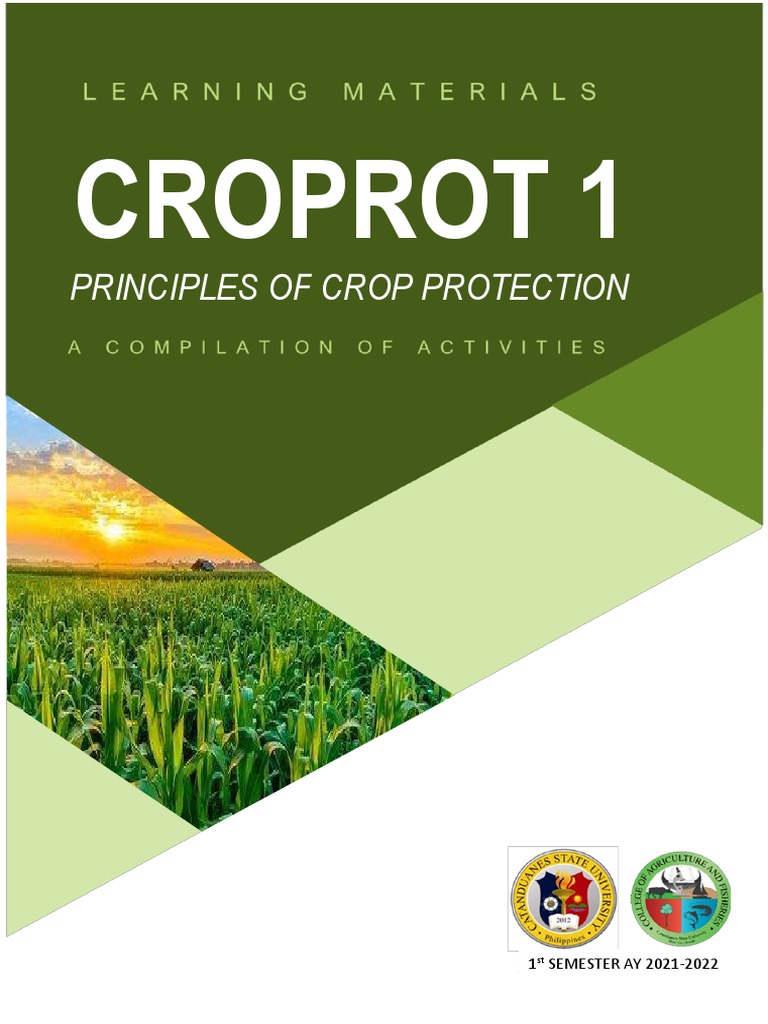 Croprot 1: Principles of Crop Protection | PDF | Plant Pathology | Pathogen