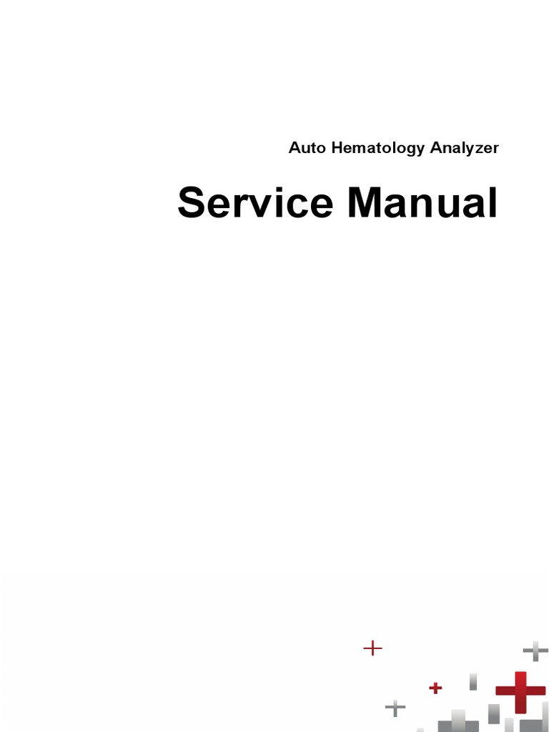 DH76 Auto Hematology Analyzer Service Manual (English) | PDF | Pump ...