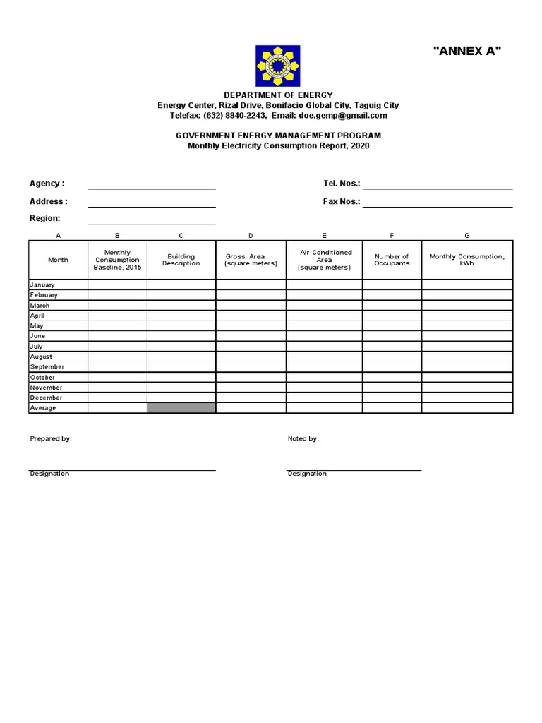 Monthly Fuel Consumption Report (MFCR) Form | PDF | Fuel Efficiency | Fax