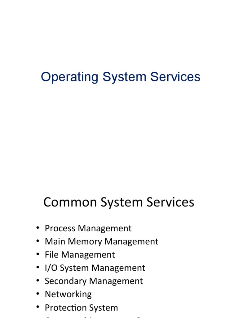 A Comprehensive Overview of Key Operating System Concepts and Services ...