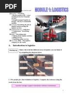 English For Logistics Vocabulary | PDF | Logistics | Warehouse