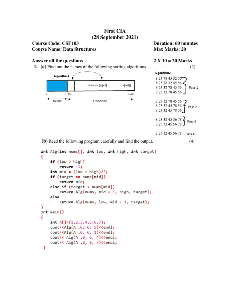 First CIA (28 September 2021) | PDF