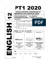 PT3 English Exam Paper Sample | PDF | Leisure | Sports