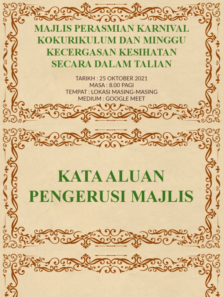 Slide Majlis Perasmian | PDF