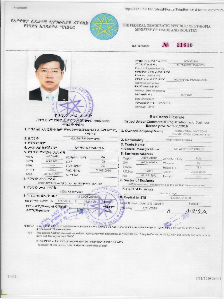 Business License | PDF