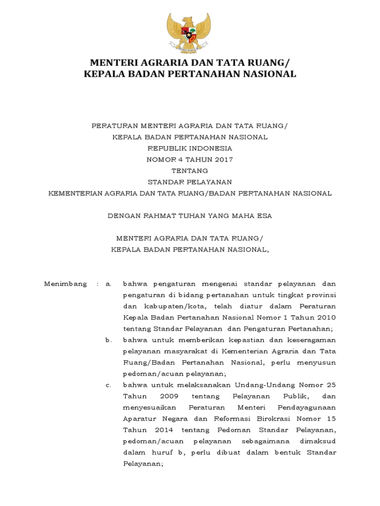 Permen No. 4 Tahun 2017 | PDF