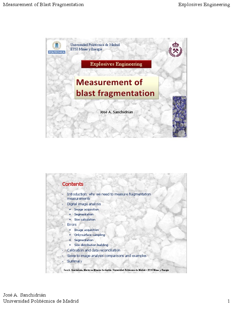 MASTER 2.3-Fragmentation Measurement | PDF | Image Segmentation | Computer Vision