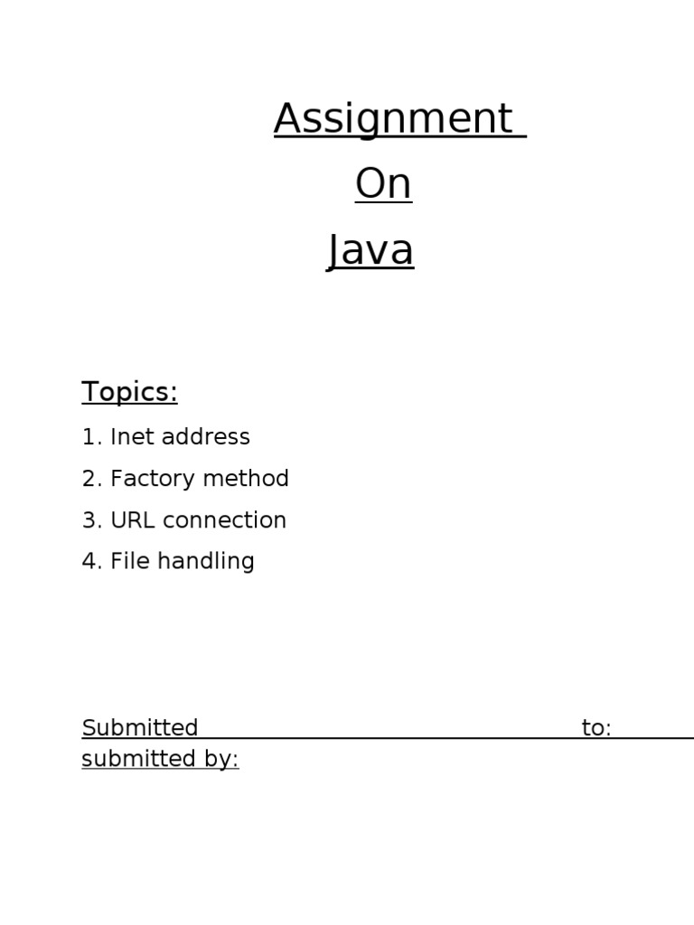 The Inetaddress Class Has No Visible Constructors Pdf Filename Class Computer Programming