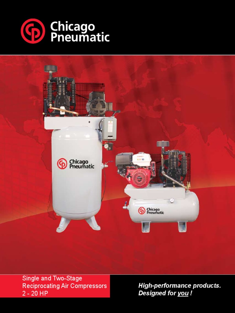 Chicago Pneumatic RCP (Recip) Series (2013 Brochure) | PDF | Piston ...