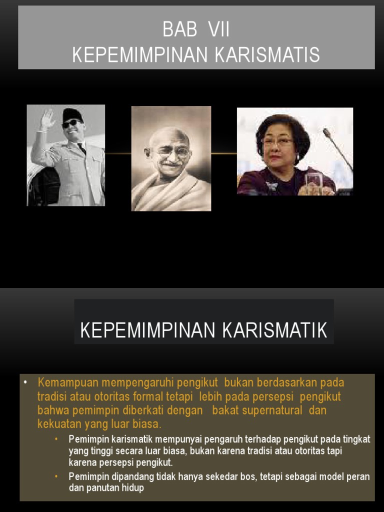 Kepemimpinan Karismatik | PDF