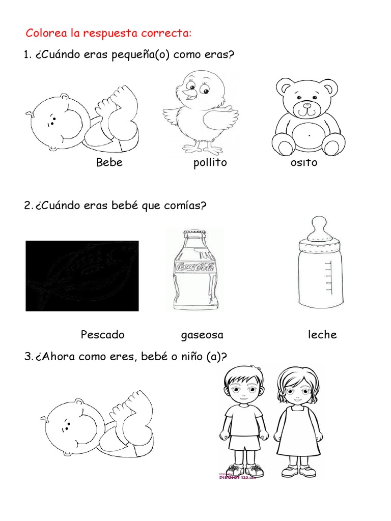 Colorea La Respuesta Correcta | PDF