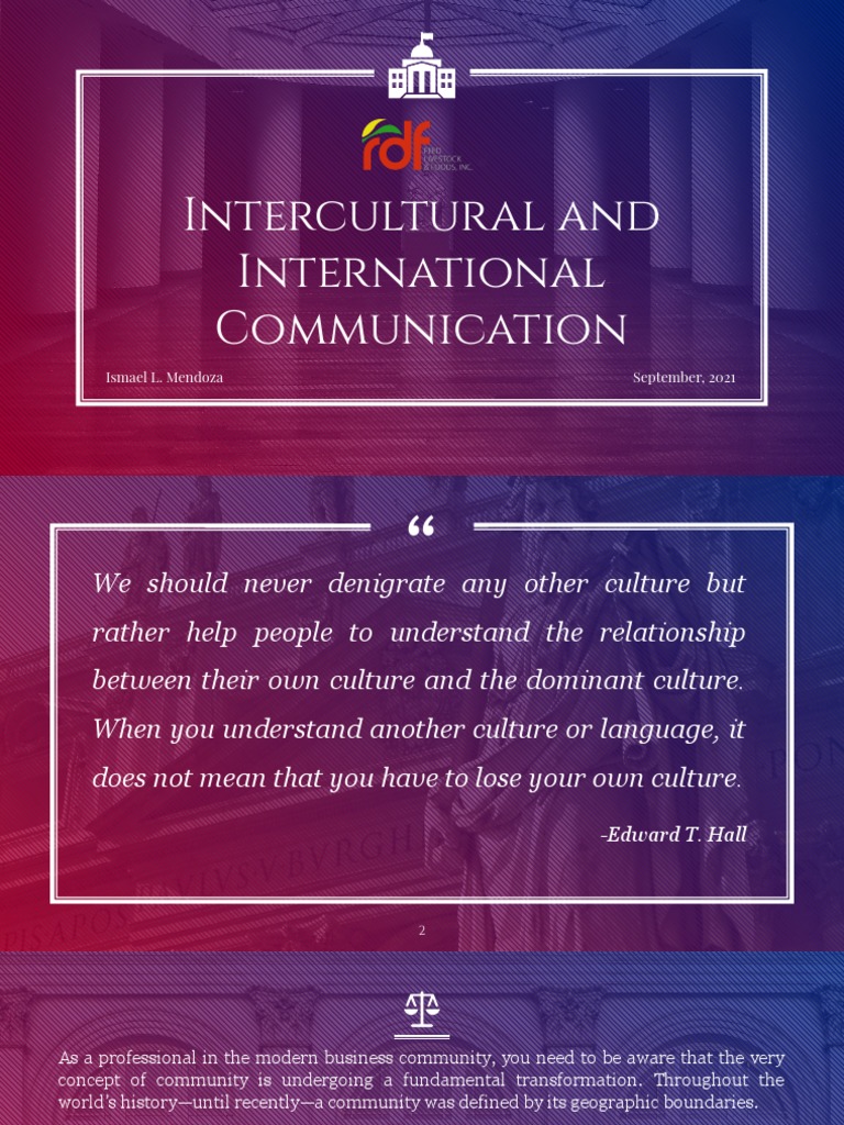 Intercultural and International Communication | PDF | Cross Cultural ...