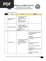 Banquet Sop | PDF | Tableware | Buffet