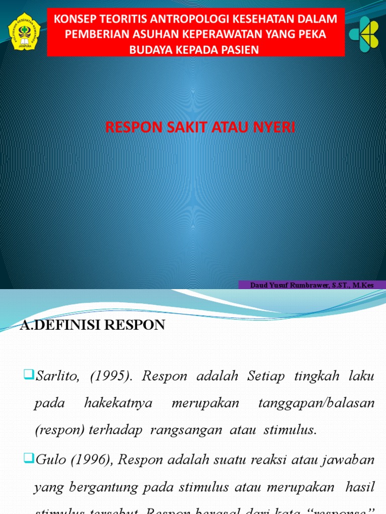 Konsep Respon Sakit Atau Nyeri | PDF | Kesehatan Holistik