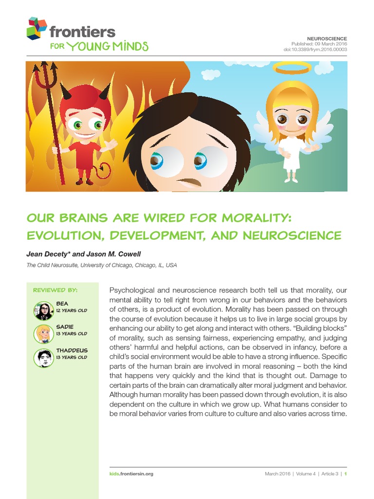 Our Brains Are Wired For Morality Evolution, Development, and ...