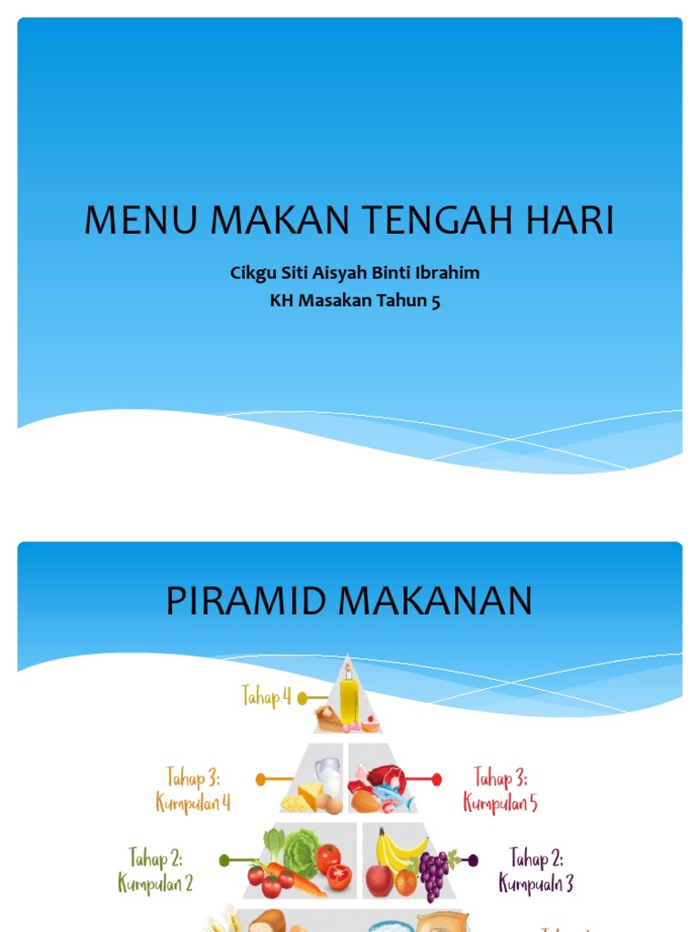 Menu Makan Tengah Hari | PDF