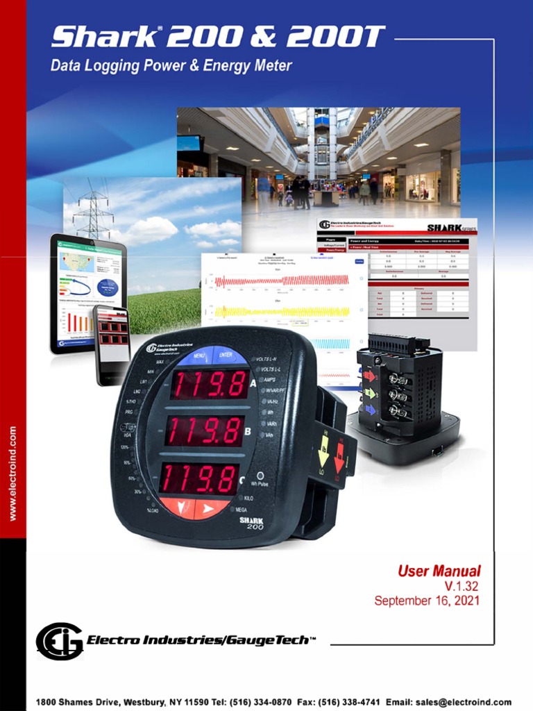 Shark 200 Data Logging Power And Energy Meter User Manual, 57% OFF
