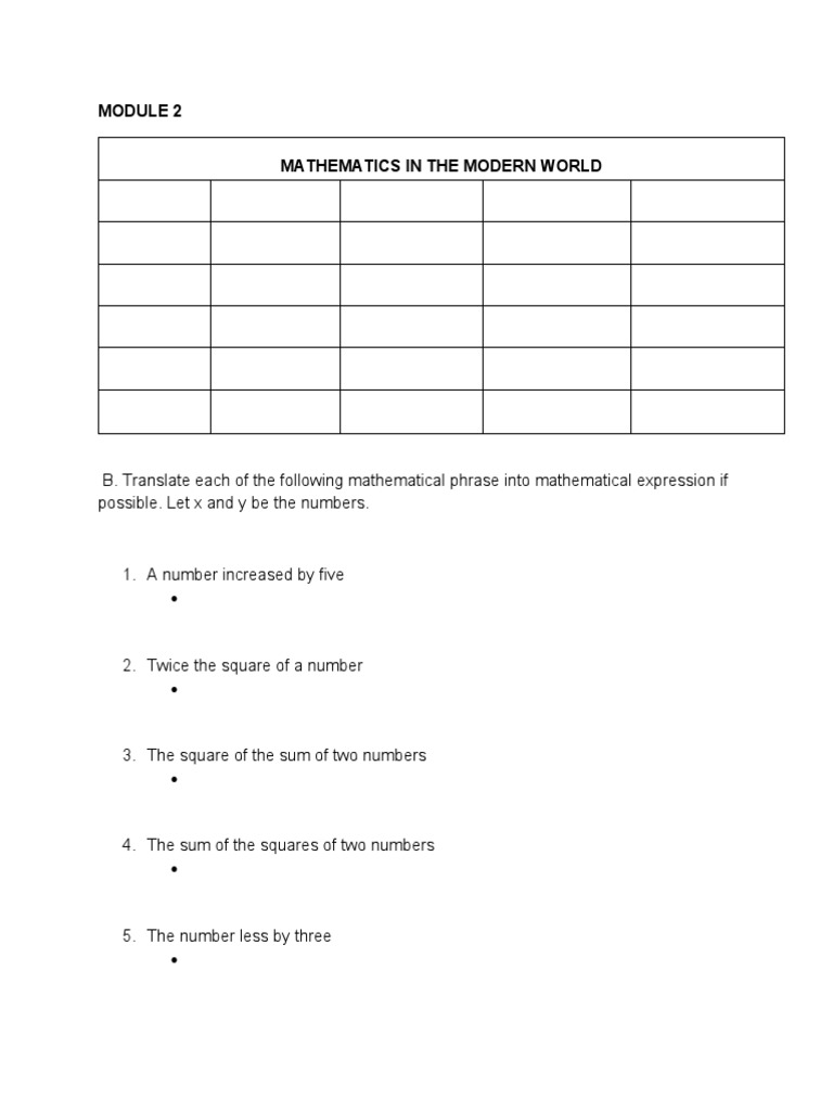 Mathematics in The Modern World | PDF | Numbers | Argument