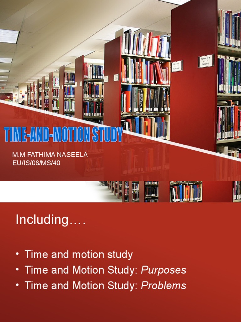 Improve Productivity With Time and Motion Studies | PDF | Time ...