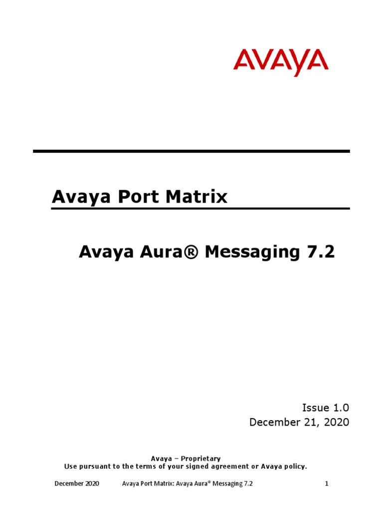 AAM7 2PortMatrixr1 | PDF | Port (Computer Networking) | Network Socket