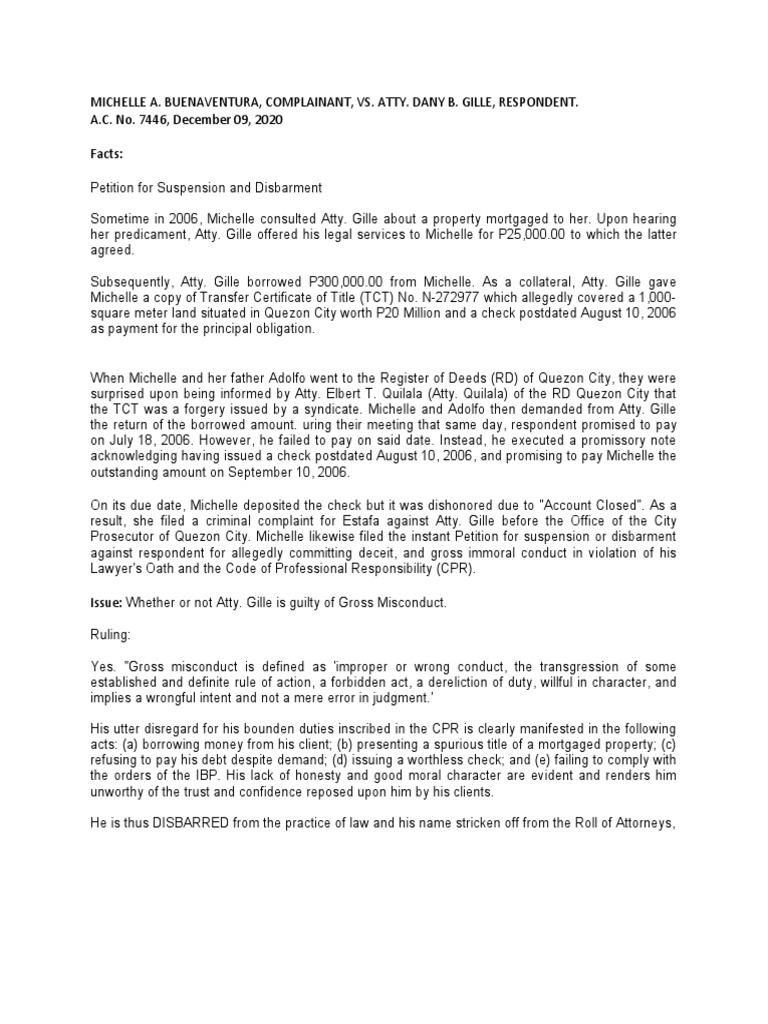 Case Digest 2019-2020 | PDF | Rape | Employment