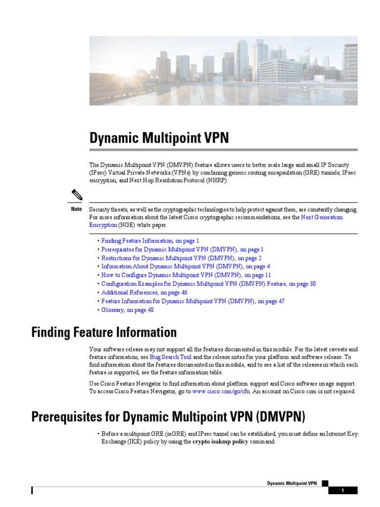 Dynamic Multipoint VPN: Finding Feature Information | PDF | Virtual ...