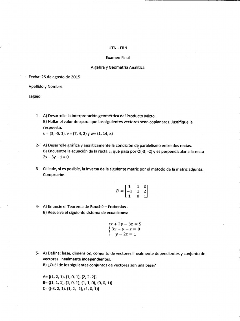 Algebra Final | PDF