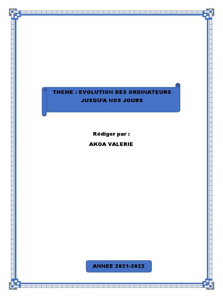 Devoir D'informatique | PDF | Microsoft Windows | DOS
