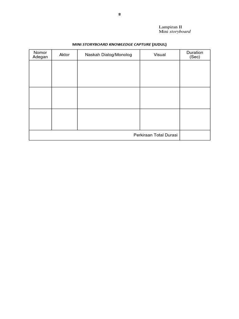 Mini Storyboard Media Sosial | PDF