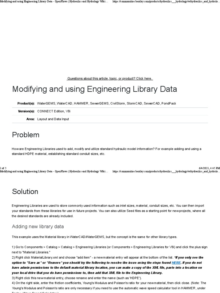 Modifying and Using Engineering Library Data: Problem | PDF | Libraries ...