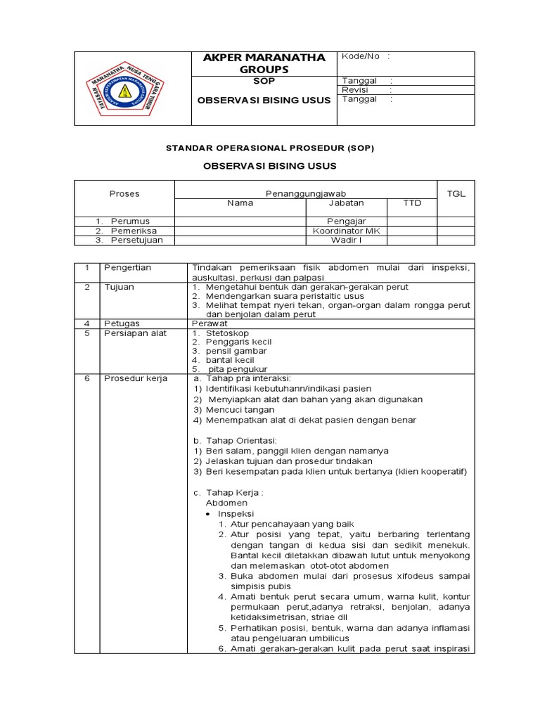 Observasi Bising Usus | PDF | Kesehatan Holistik
