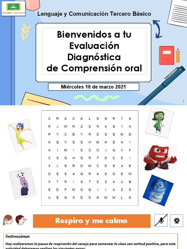 Prueba de Diagnóstico Comprensiòn Oral | PDF