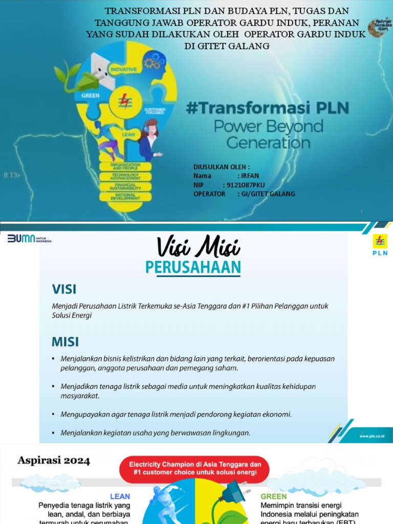 Presentation Transformasi Dan Budaya PLN | PDF