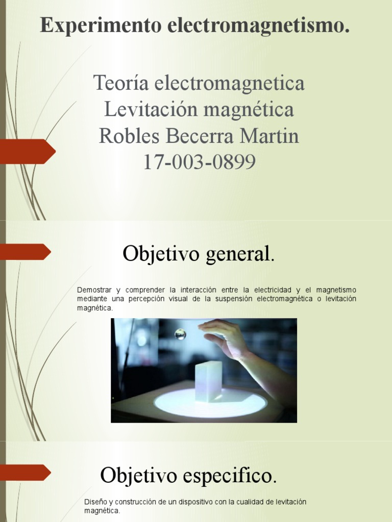 Levitación magnética. | PDF | Electromagnetismo | Magnetismo