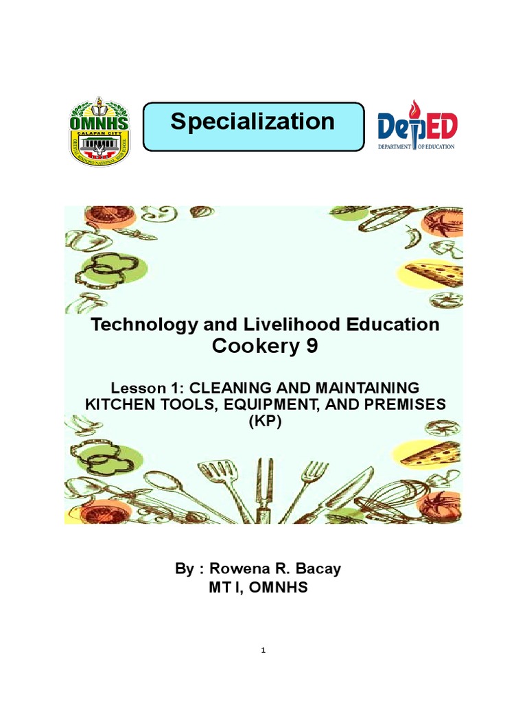 Cleaning and Maintaining the Kitchen: Proper Sanitation Procedures for ...