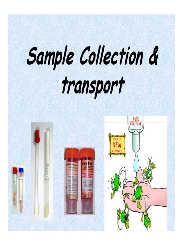 Proper Sample Collection, Transport and Testing Guidelines | PDF ...