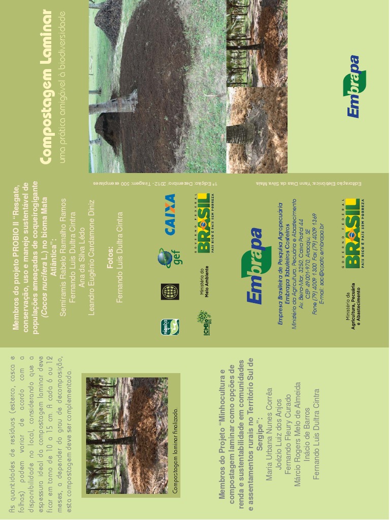 Folder Compostagem Laminar | PDF | Desperdício | Coco