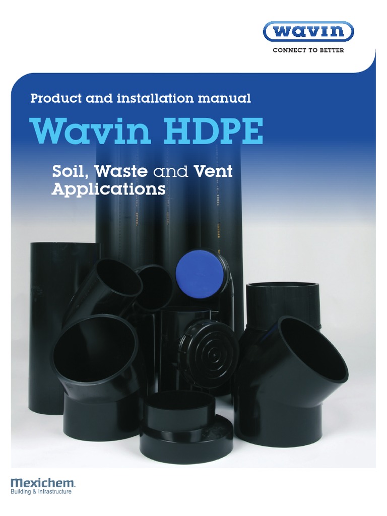 Wavin HDPE Soil Waste and Vent Applications | PDF | Pipe (Fluid ...