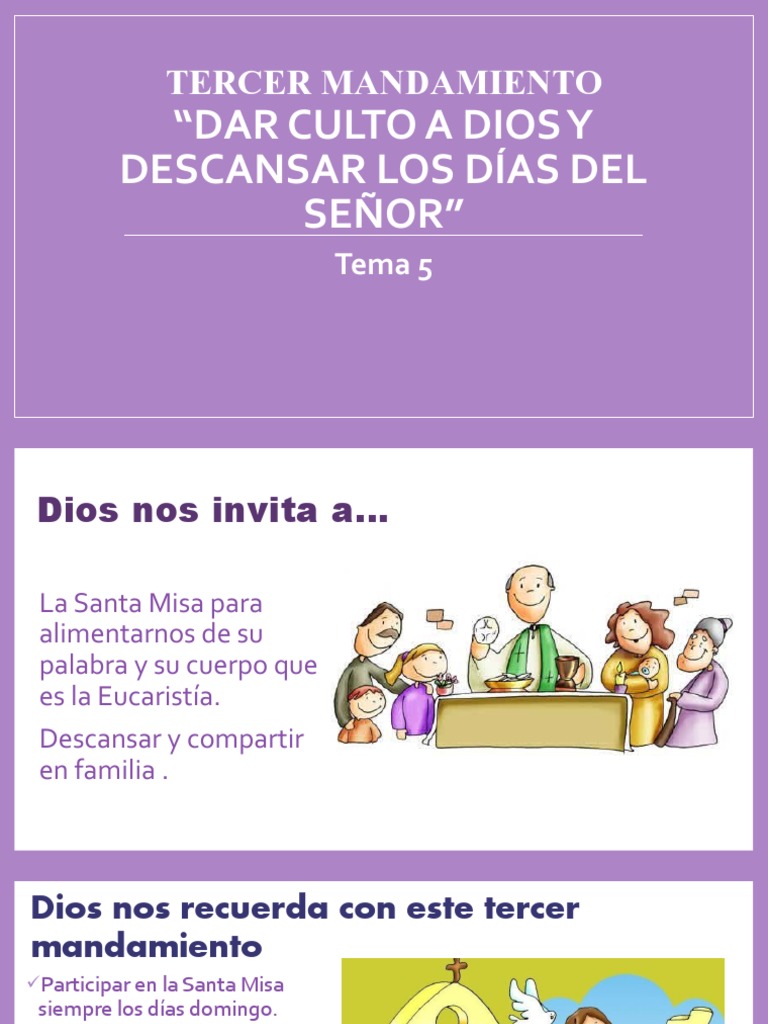 Tercer Mandamiento | PDF