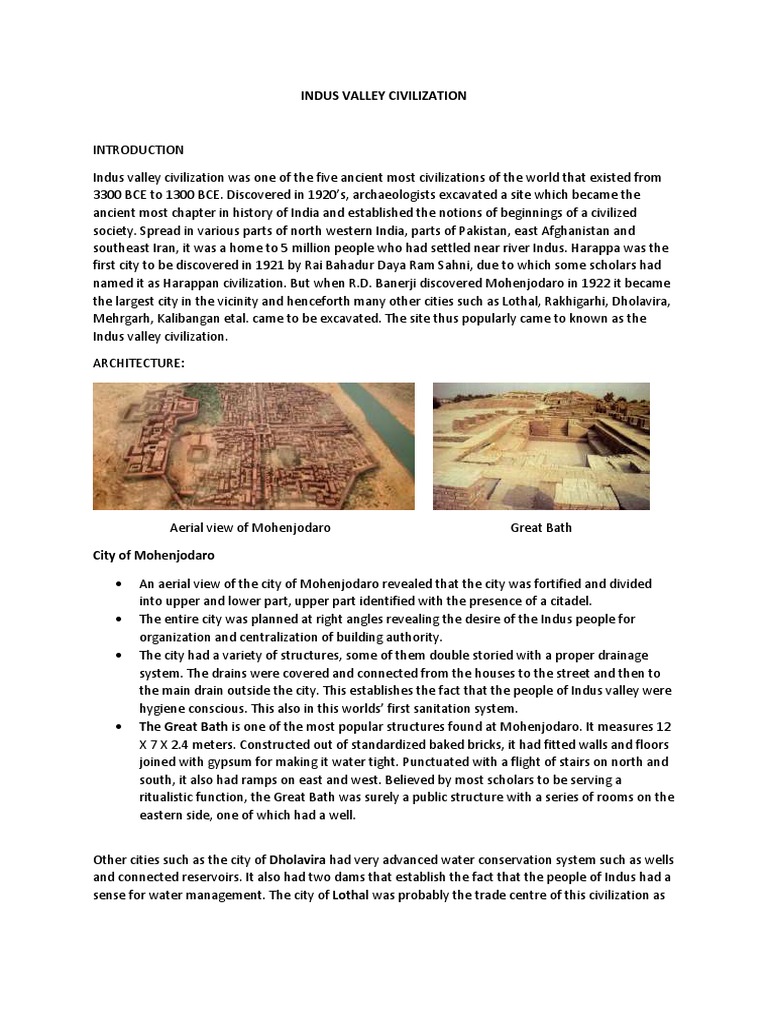 1 - Indus Valley Civilization | PDF
