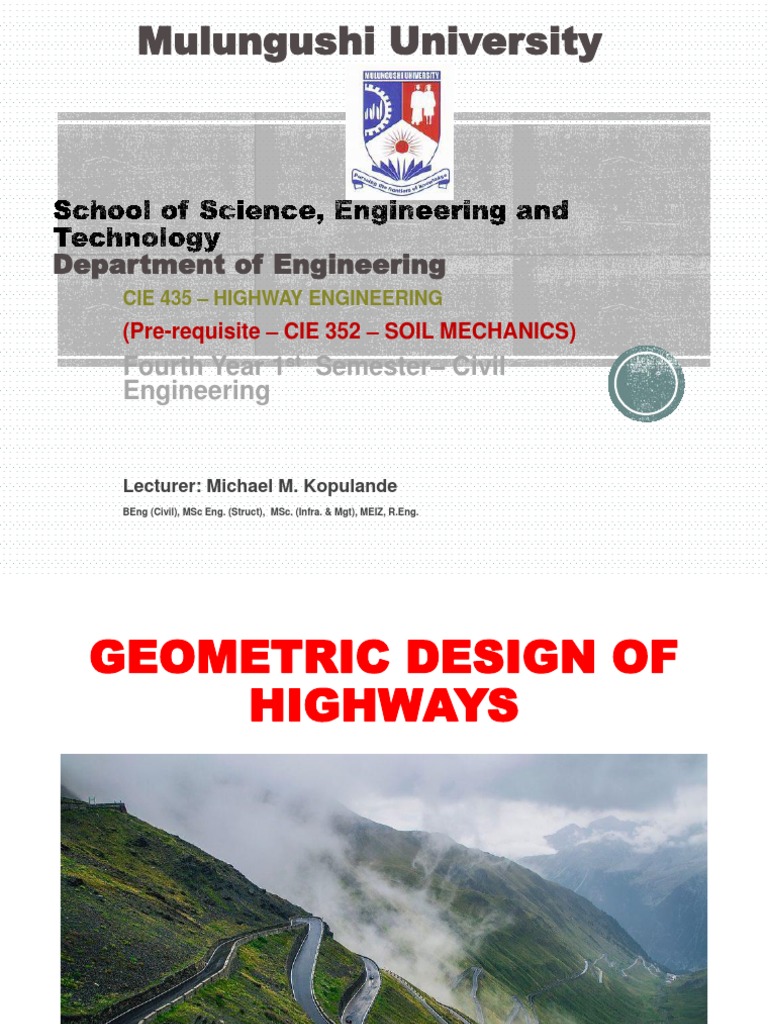 Geometric Design of Highways | PDF | Angle | Curvature