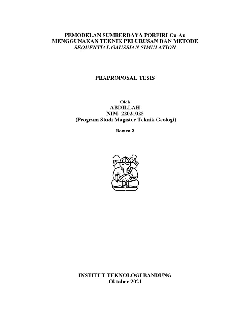 Abdillah Praproposal TKG | PDF | Ilmu Sosial | Sains & Matematika