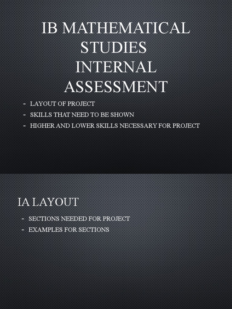 IB Math Studies Internal Assessment | PDF | Correlation And Dependence ...